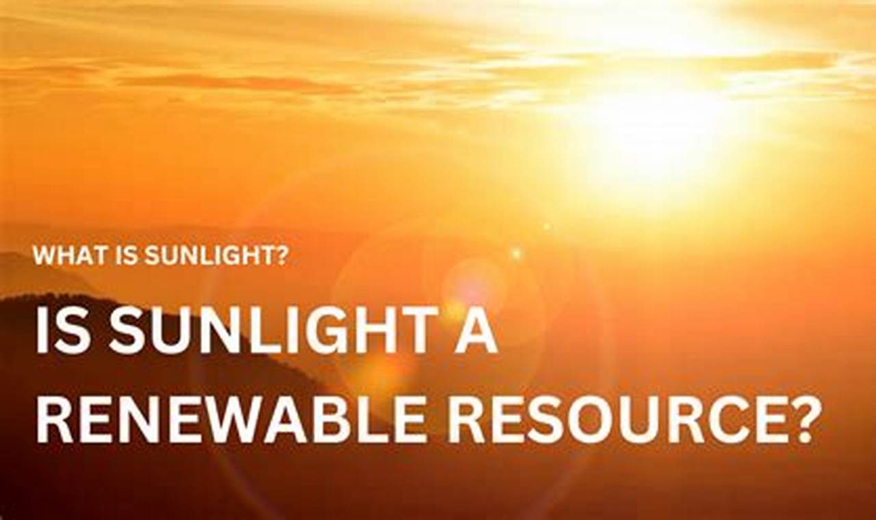 Understanding Why Sunlight is a Renewable Resource + Benefits